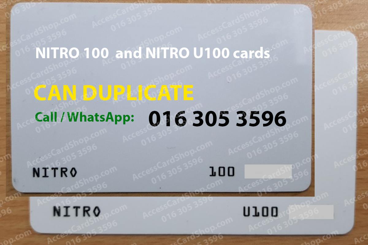 NITRO 100 and NITRO U100 cards – Access Card Shop