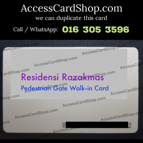 Residensi Razakmas at Cheras Permaisuri Kuala Lumpur Access Card ...